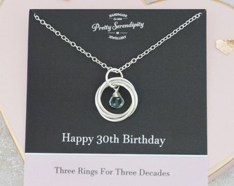 30th Birthday Necklace - Etsy