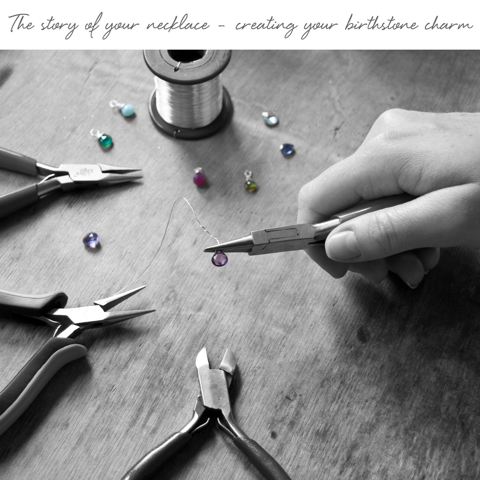 30th Birthday Birthstone Necklace - 30th Birthday Gift - 3 Rings for 3 ...