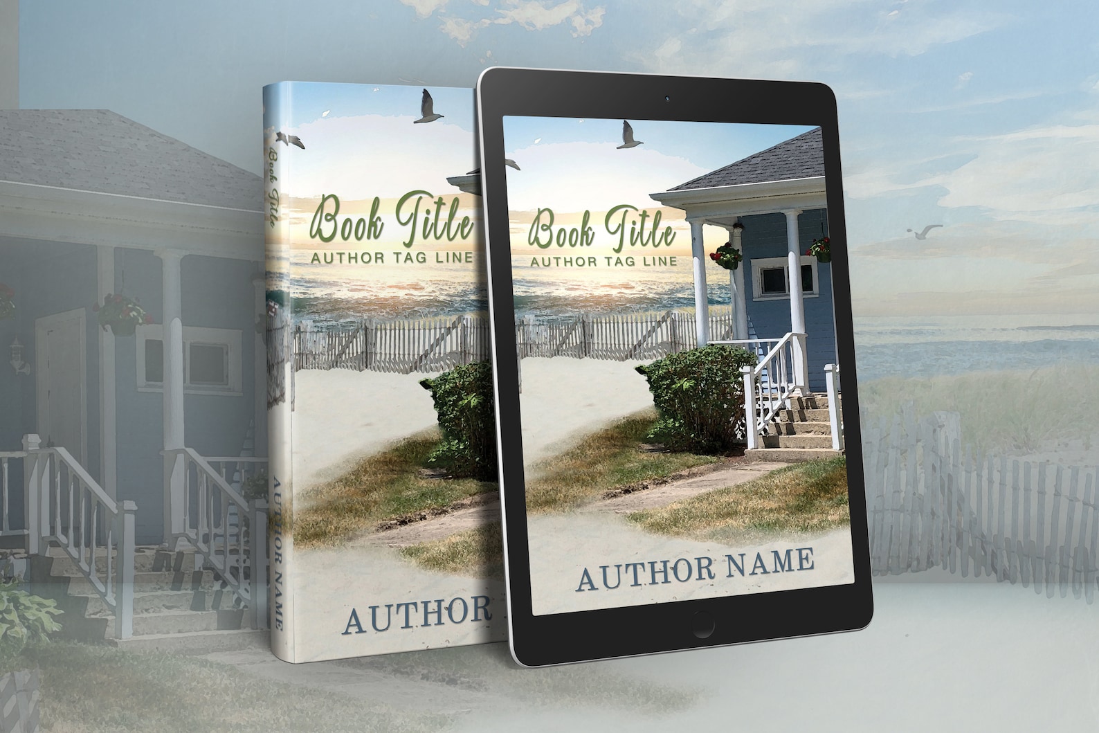 Beach House Cover | Women's Fiction Book Cover | Book Cover Book Cover ...