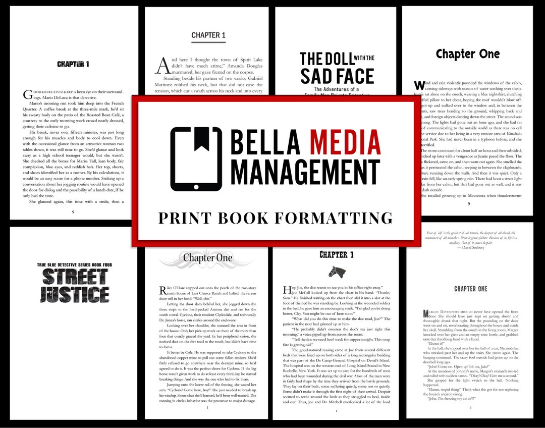 Print Book Formatting | Print Interior Book Design | Book Interior ...