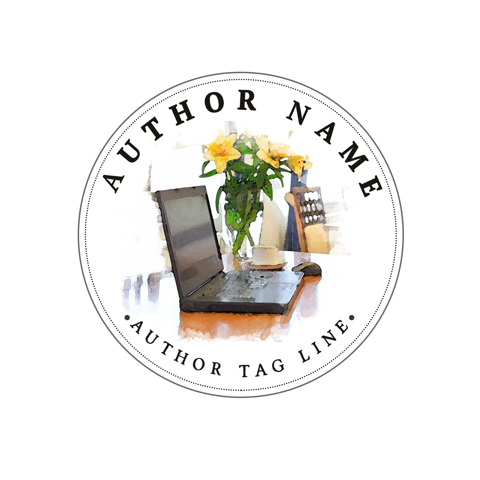 Premade Logo Design - Author Logo - Computer Logo - Writer Logo ...