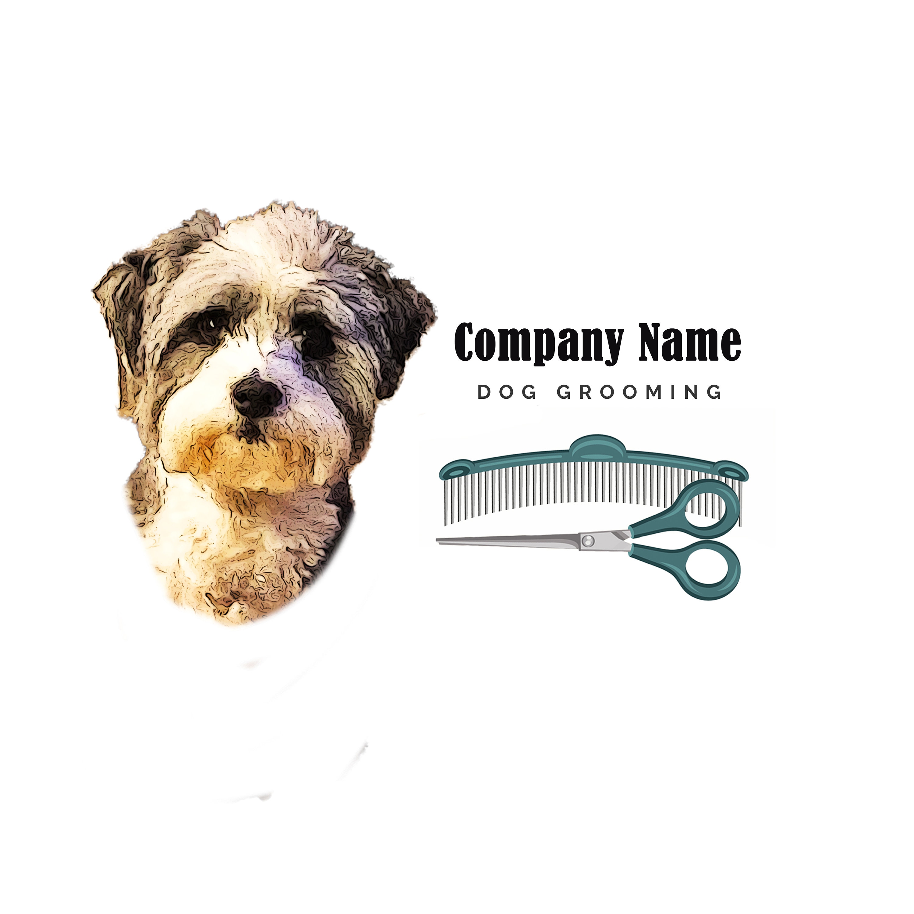Dog Grooming Premade Logo Design - Pet Grooming Logo - Store Logo - Pet ...