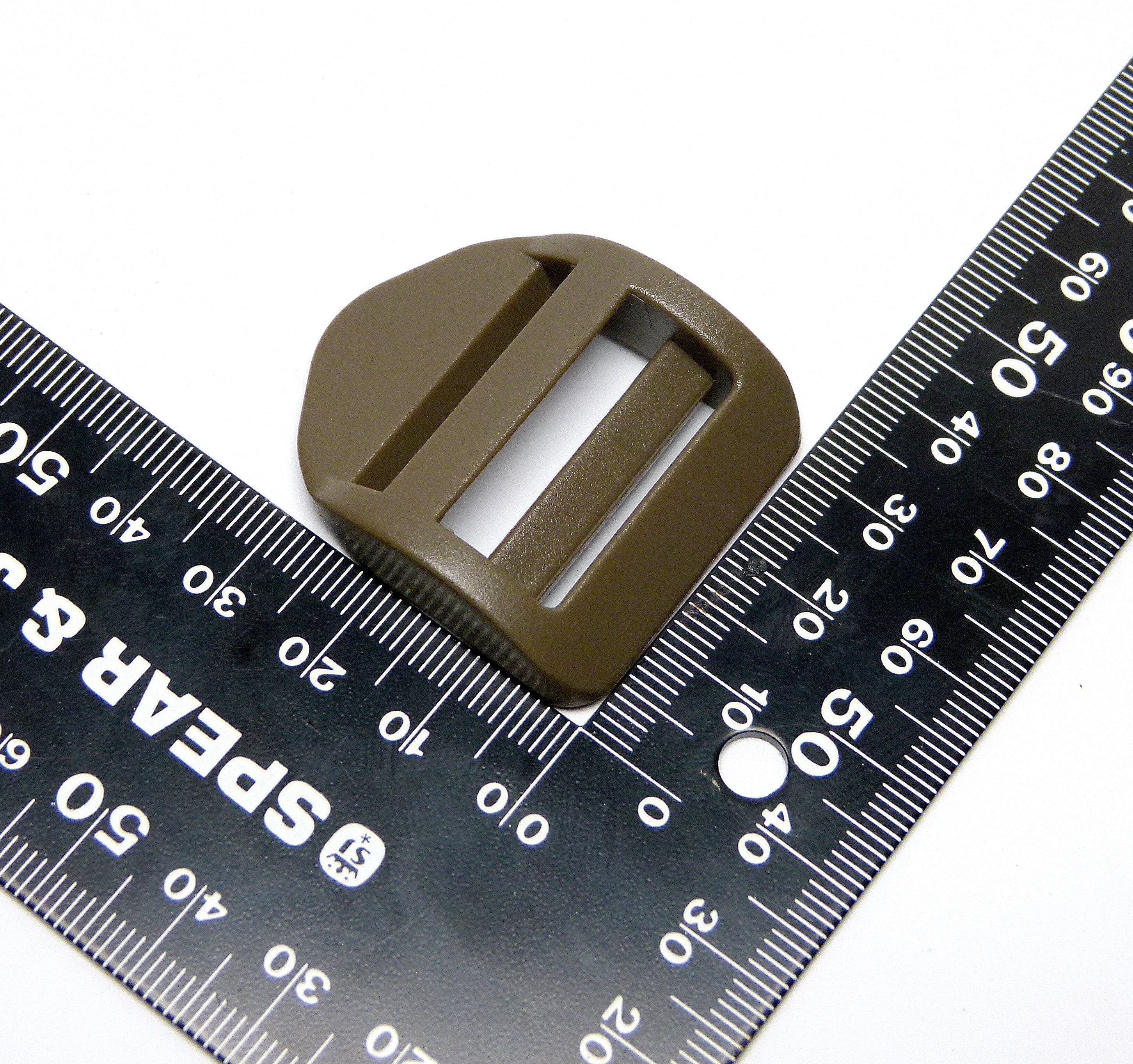 25mm Tactical Army Green Ladder Lock Webbing Strapping Adjuster Tension ...