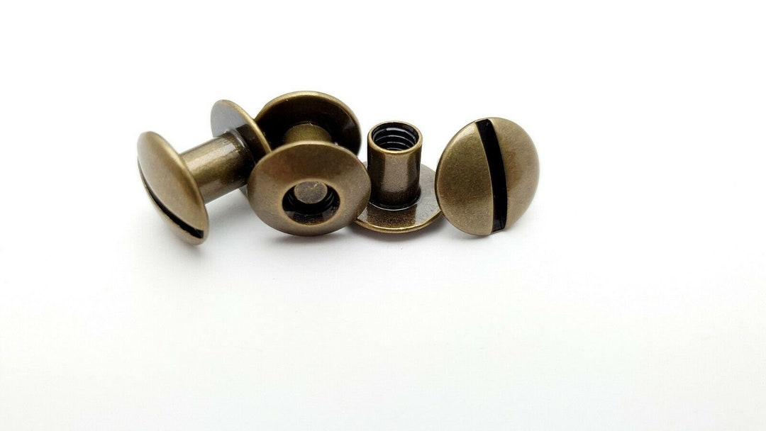 Chiacgo Screws - Antique Brass Kydex Leather Chicago Screws. Pass ...