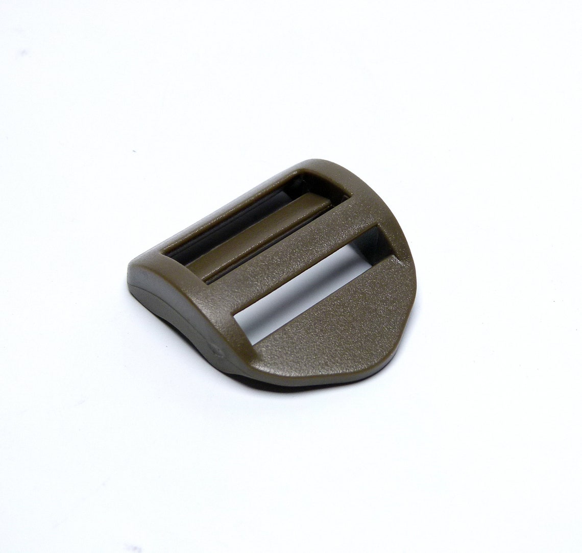 25mm Tactical Army Green Ladder Lock Webbing Strapping Adjuster Tension ...