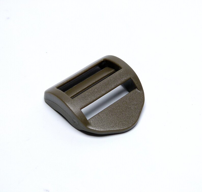 25mm Tactical Army Green Ladder Lock Webbing Strapping Adjuster Tension ...
