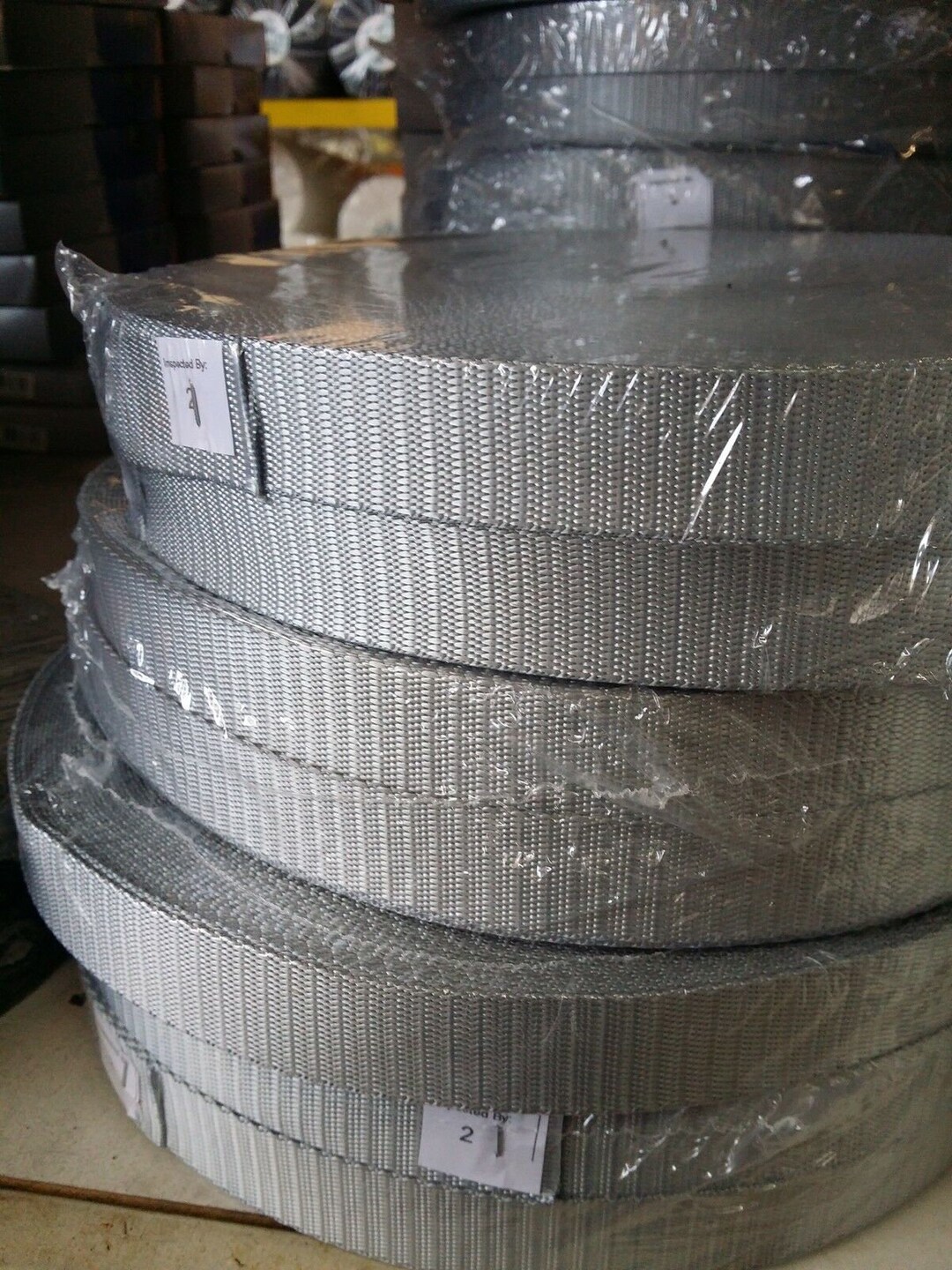 Grey 25mm HPW Terylene Webbing - High Quality Webbing Strap Belt. GREY ...