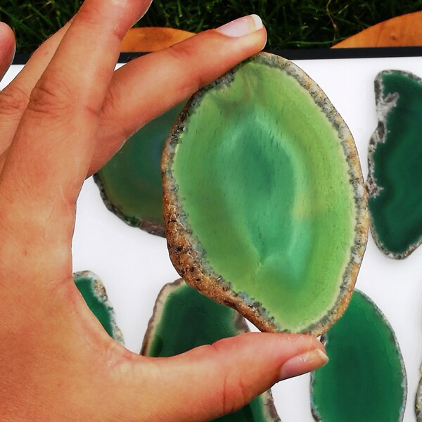 Green Geode - Etsy