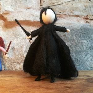Snape Doll Felted, Hogwarts Potter Toy, Needle Felted Snape, Christmas ...