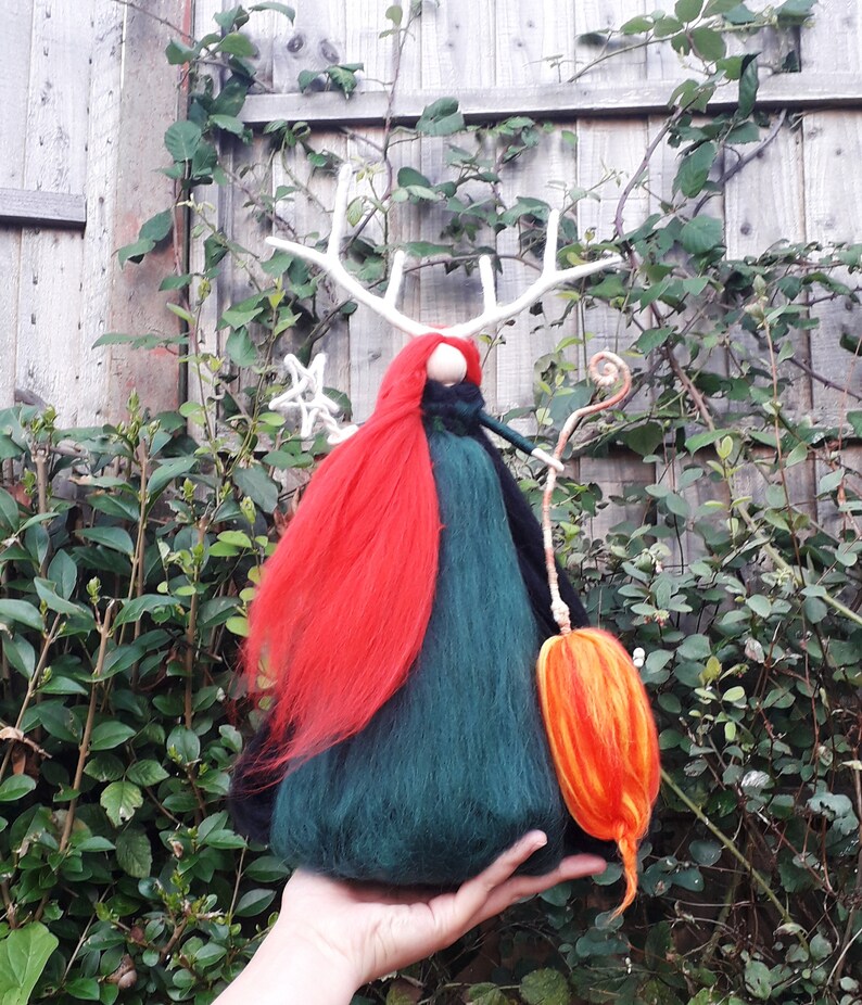 Elven Tree Topper Wiccan Tree Topper Pentacle Tree Topper Felted Tree ...
