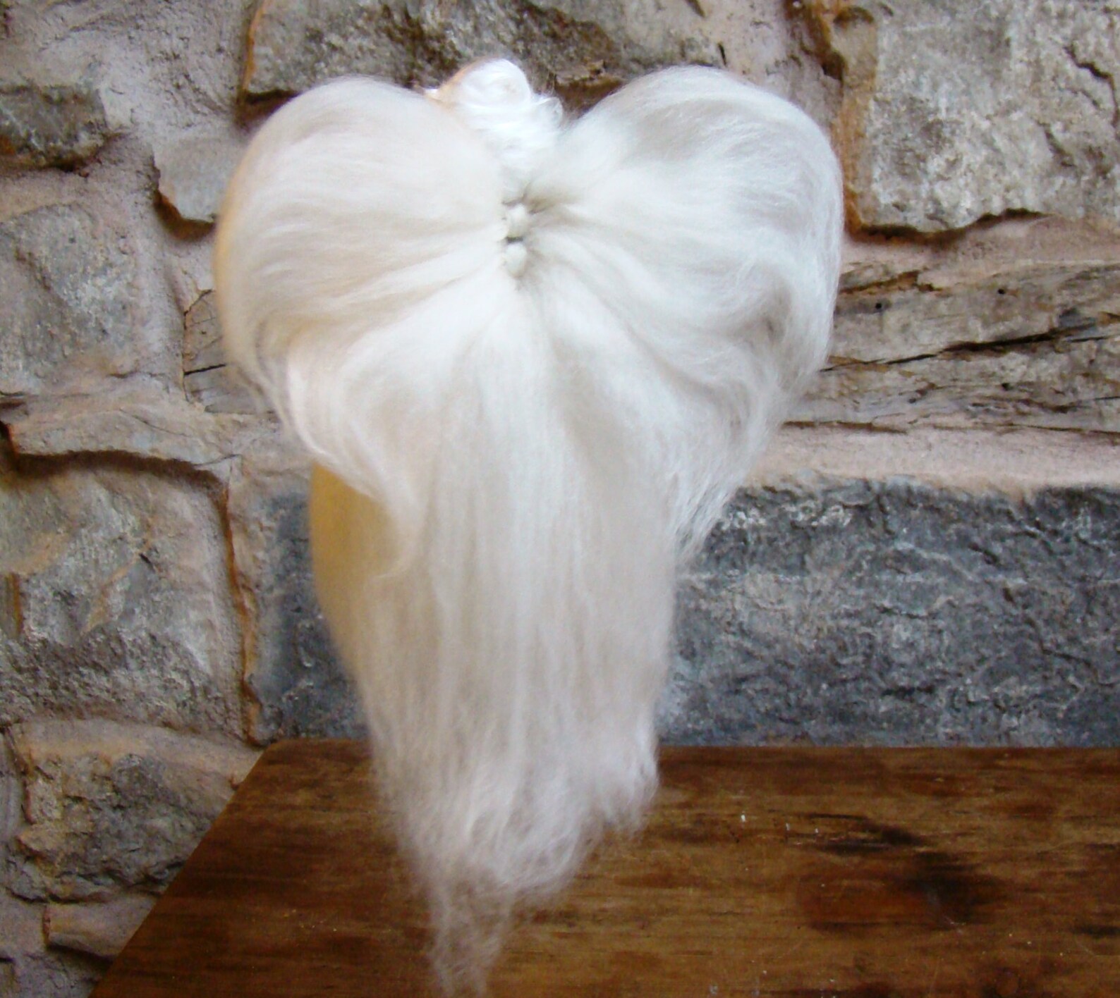 White Angel Tree Topper, Steiner Tree Fairy, Felted Fairy Doll, White ...