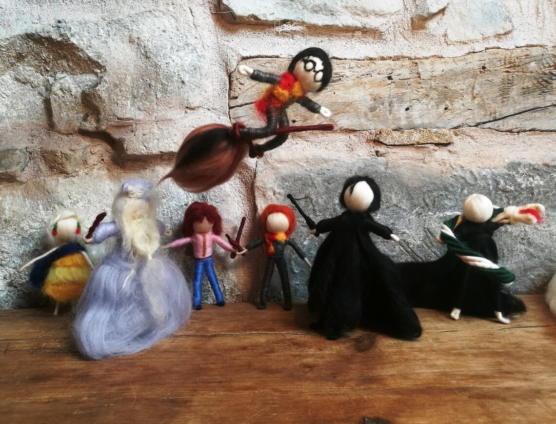 Snape Doll Felted Hogwarts Potter Toy Needle Felted Snape - Etsy UK