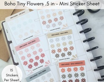 Mini Flower Stickers - Etsy