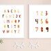 Boho Kids Alphabet and Numbers Set of 2 Instant Download - Kids ...
