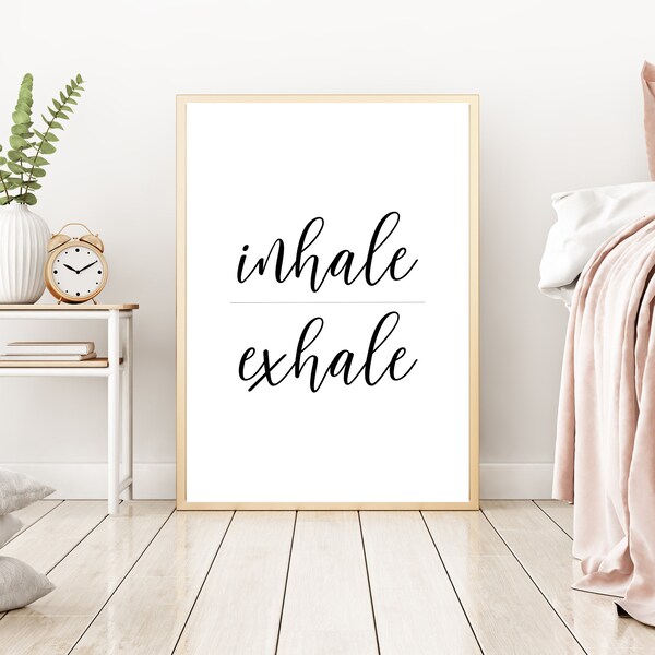 Inhale Exhale - Etsy
