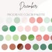 December Procreate Color Palette 30 Color Swatches iPad - Etsy
