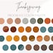 Thanksgiving Procreate Color Palette | 30 Color Swatches | iPad ...