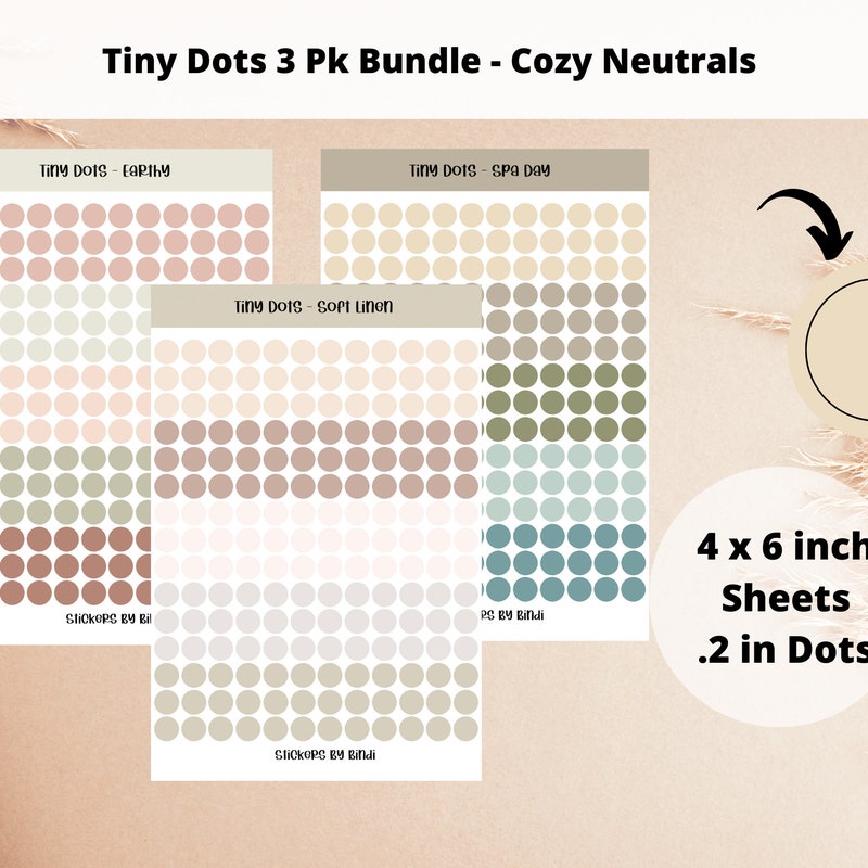 Neutral Stickers - Etsy