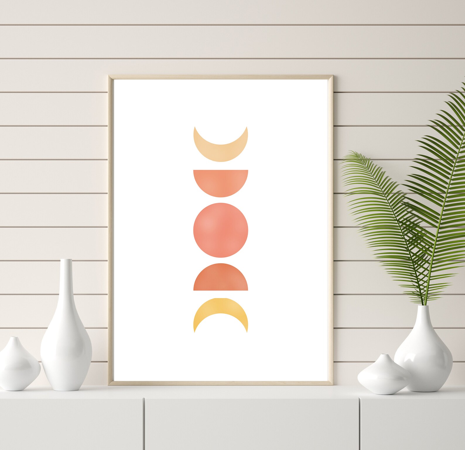 Boho Moon Phases Printable Art Terra Cotta Instant Download - Etsy