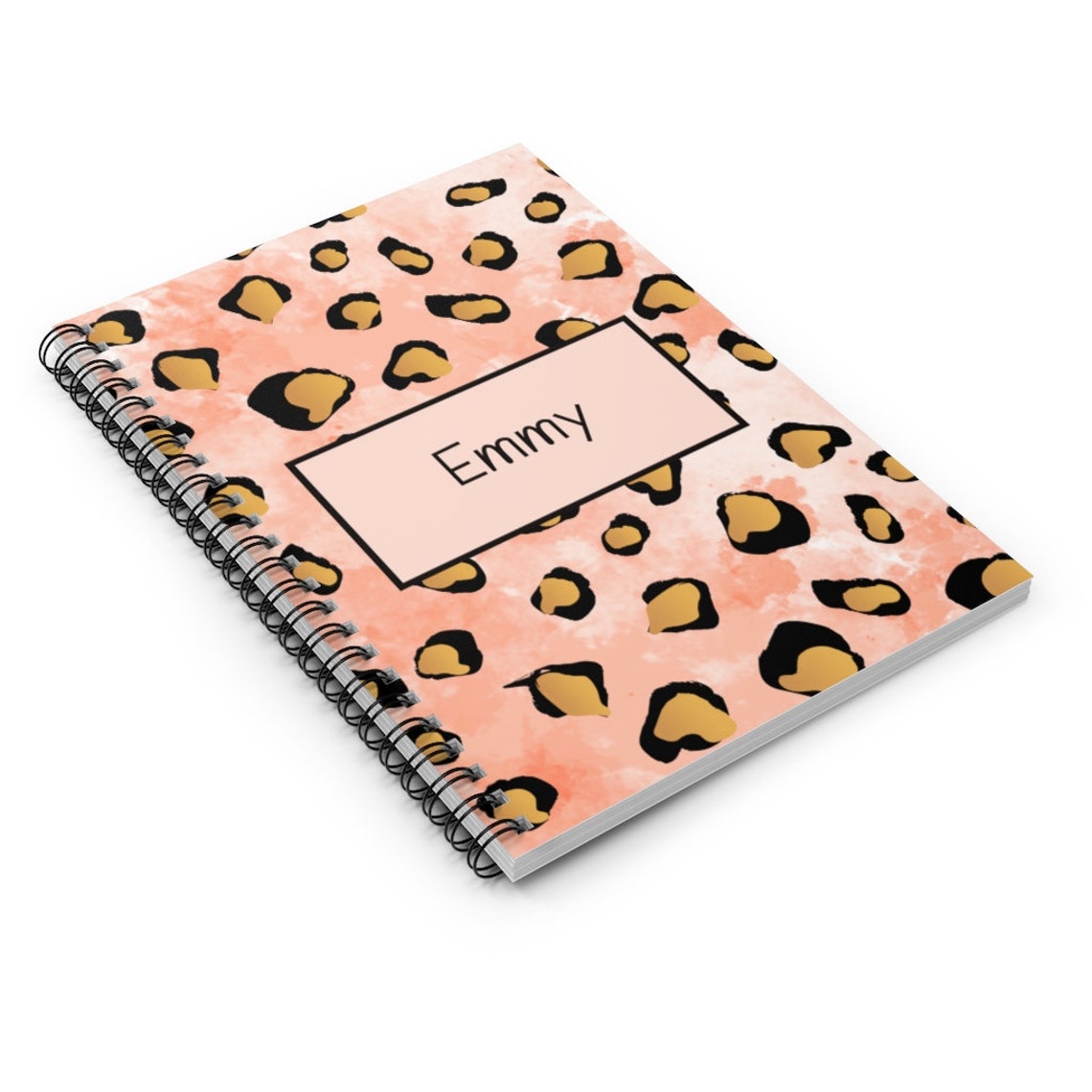 Pink Leopard Print Custom Spiral Notebook Animal - Etsy