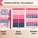 Weekly Kit Planner Stickers Cherry Blossom Vertical Layout Happy ...