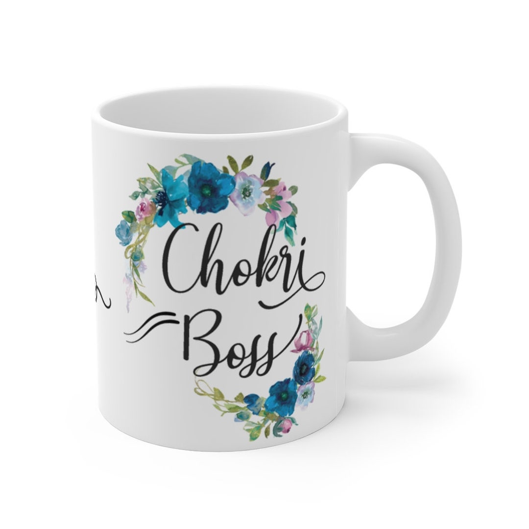 Chokri Boss Coffee Mug Gujarati 11 Oz Mugs Gifts for Indians Desi ...