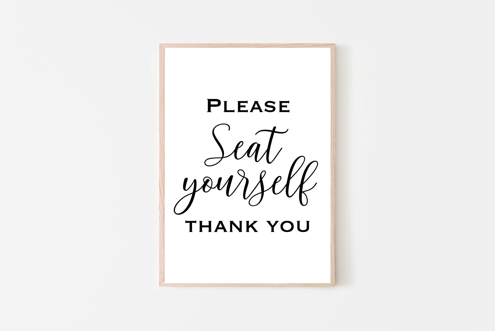 Please Seat Yourself Quote Instant Download Printable Art - Etsy