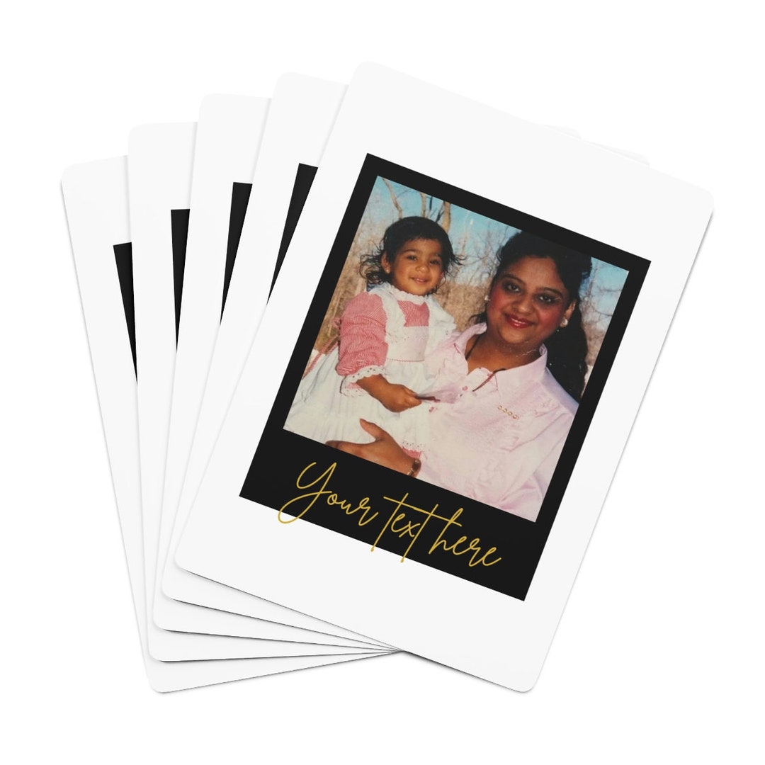 Polaroid Photo Playing Cards | Personalized Picture Gifts | Playing ...