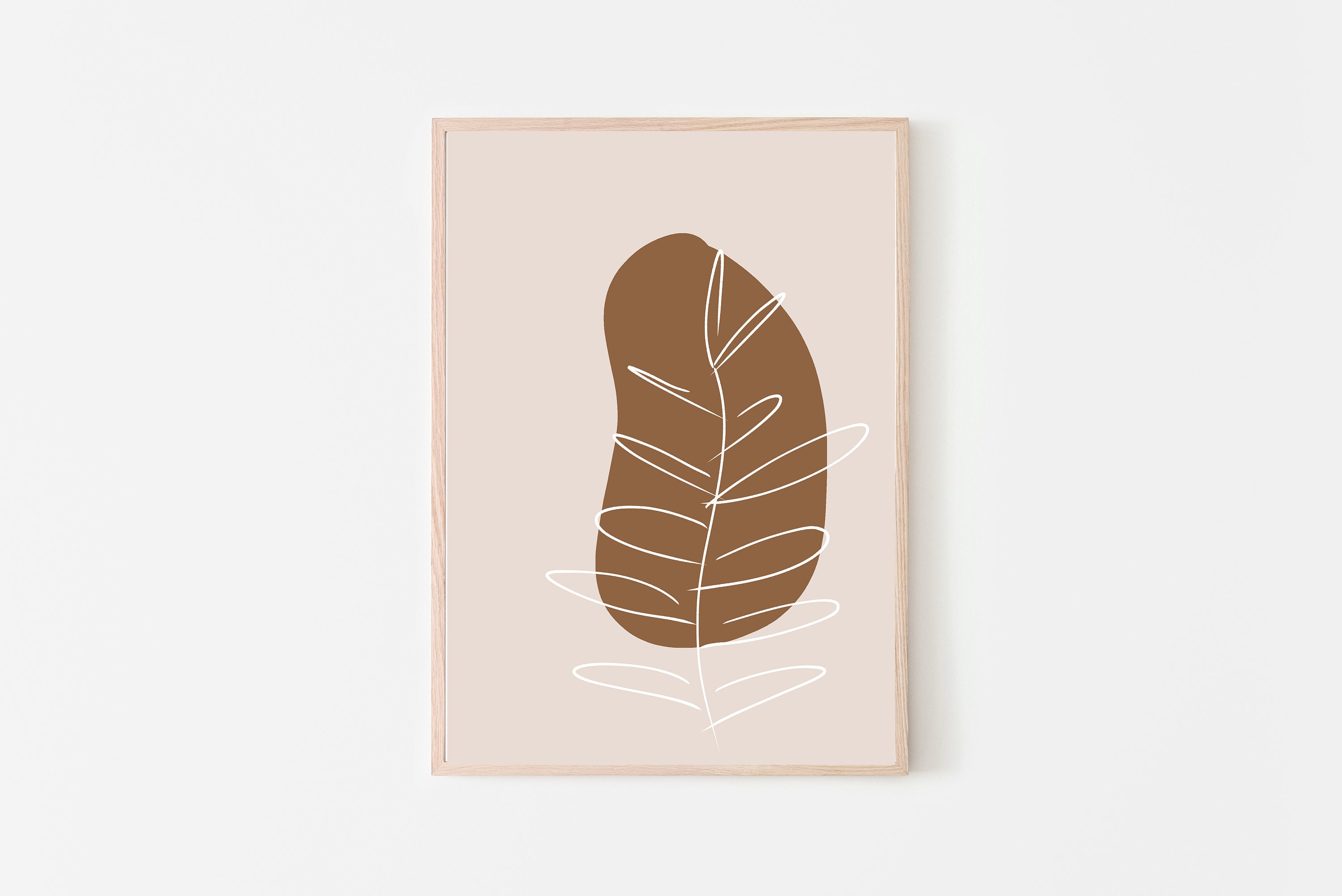 Boho Botanical Art Instant Download Neutral Colors Brown - Etsy