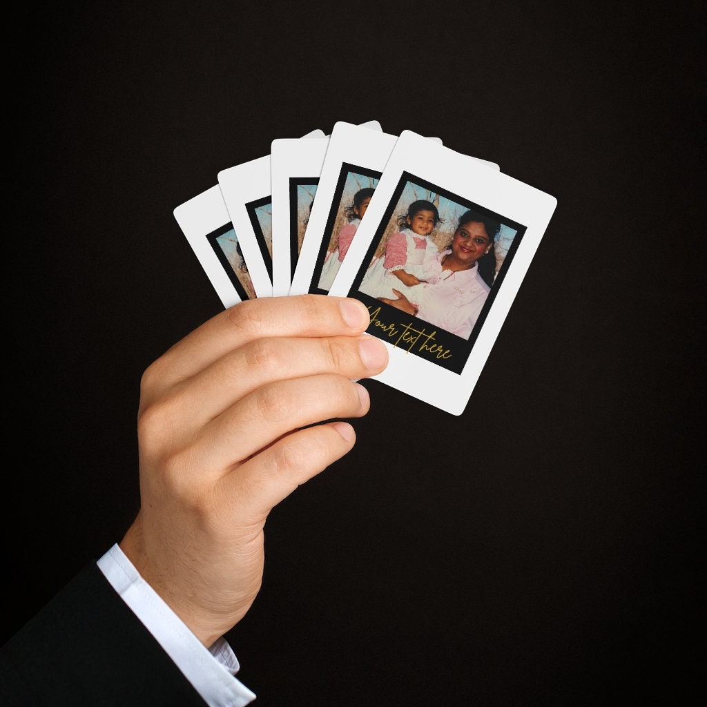 Polaroid Photo Playing Cards Personalized Picture Gifts - Etsy