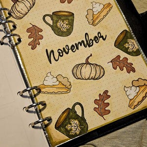 12 Month Journal Cover Page Printable | US Letter, A4 and A5 Size ...