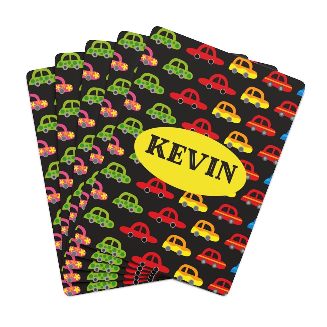 Custom Cars Playing Cards | Cute Kids Gifts | Personalized Cards ...