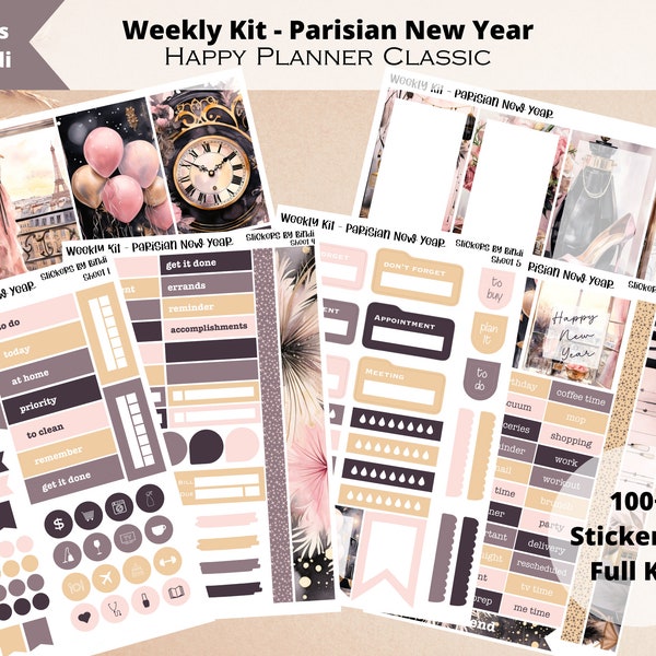 Happy Planner Weekly Stickers - Etsy