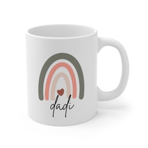 Boho Rainbow Mug for Dadi | Indian Grandma Mug | 11 Oz Coffee Mug ...
