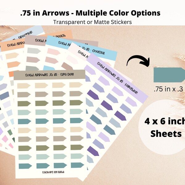 Arrow Stickers - Etsy