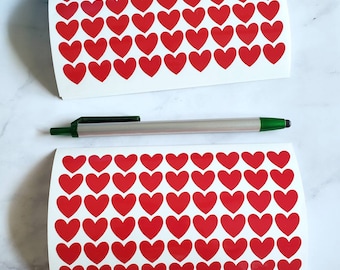 Vinyl Heart Sticker | Etsy