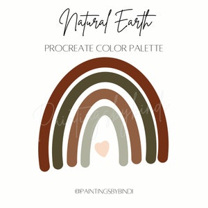Natural Earth Procreate Color Palette | 30 Color Swatches | iPad ...