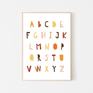 Boho Kids Alphabet and Numbers Set of 2 Instant Download - Kids ...