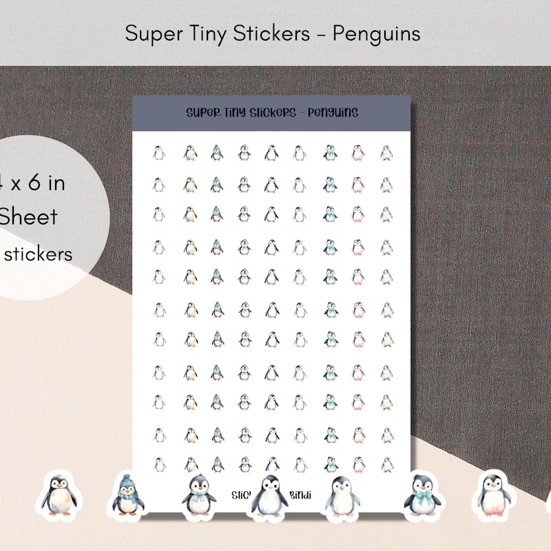 Penguin Stickers - Etsy