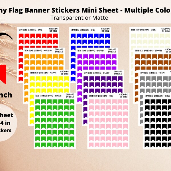 Mini Rainbow Flag Stickers - Etsy