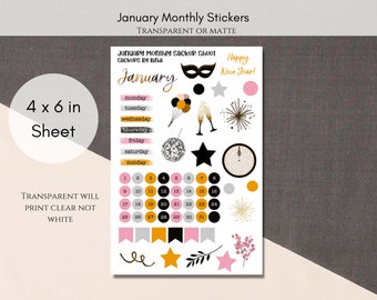 Birthday Stickers Farmhouse Style Birthday Planner Stickers Script ...