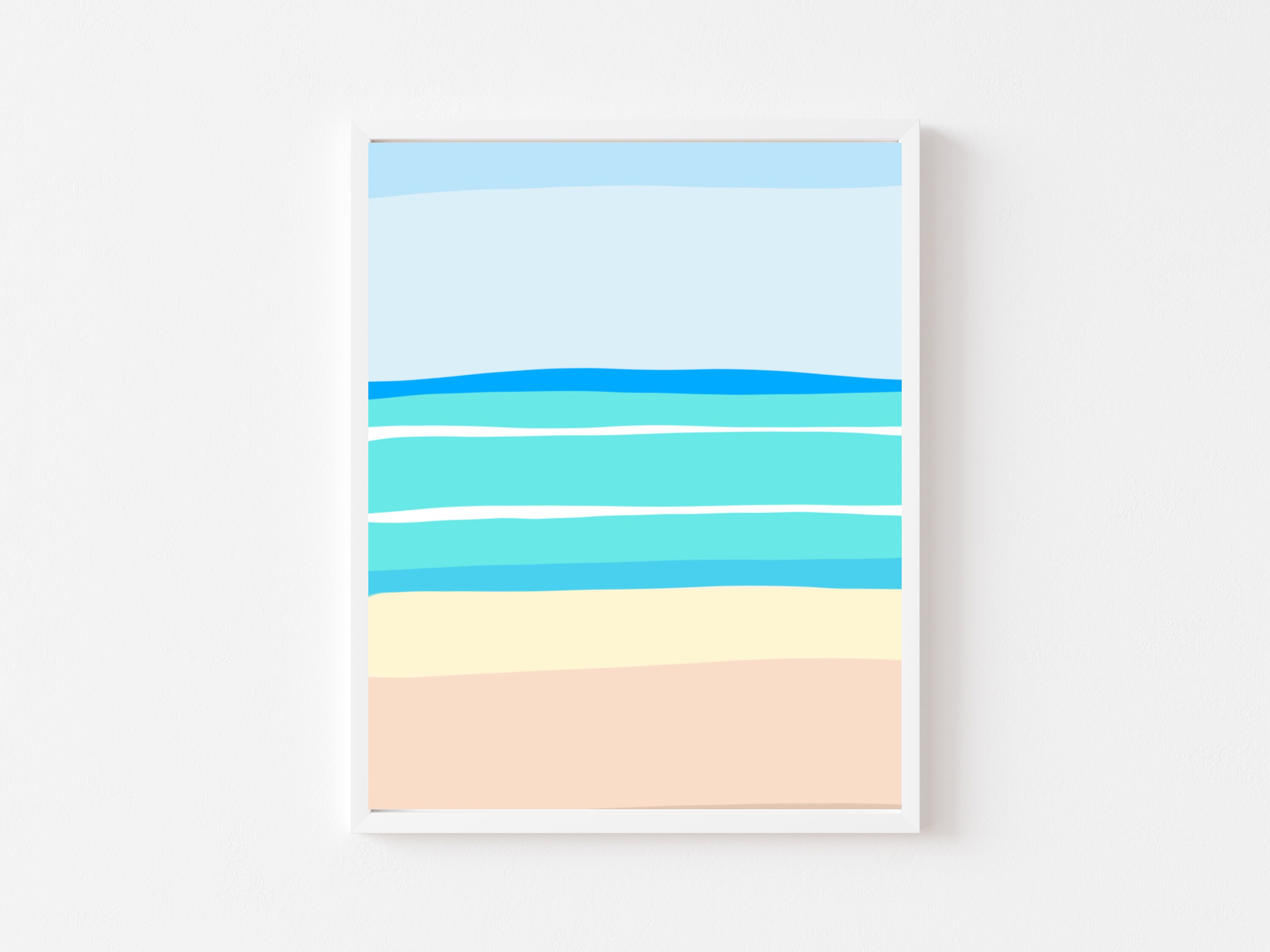 Abstract Beach Painting Instant Download Printable Art - Etsy