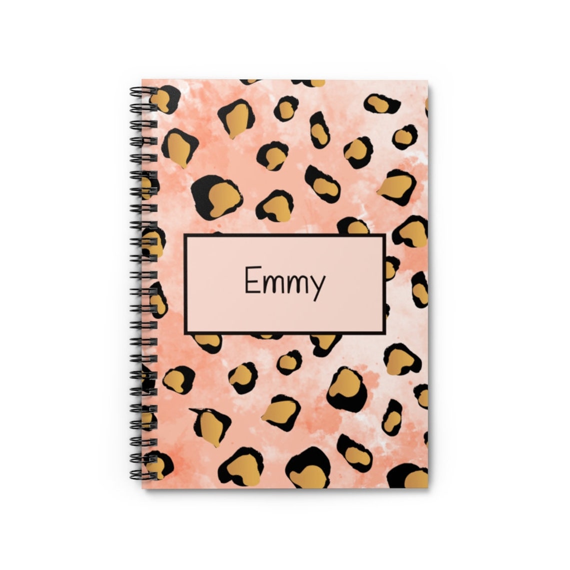 Pink Leopard Print Custom Spiral Notebook Animal - Etsy