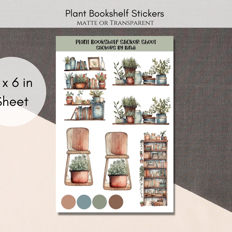 Boho Plant Sticker - Etsy