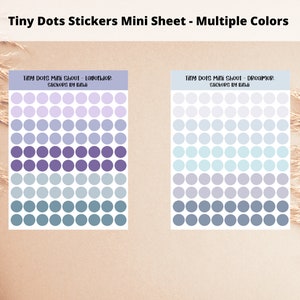 Tiny Dot Stickers Mini Sheet Bullet Point Planner Stickers Multiple ...