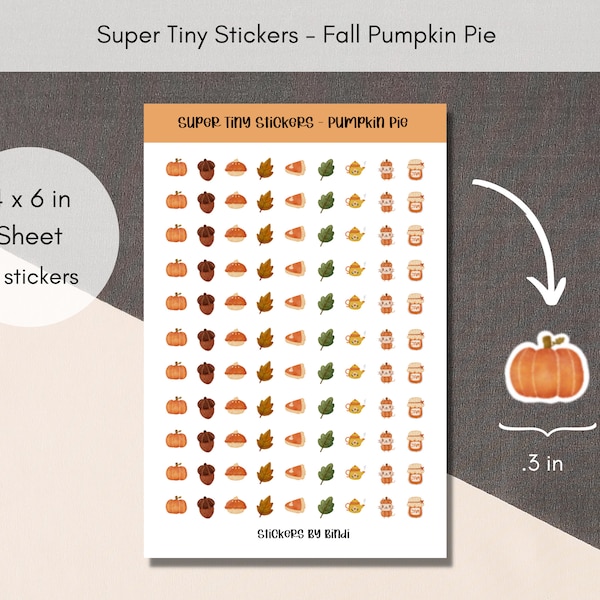 Small Pumpkin Stickers - Etsy
