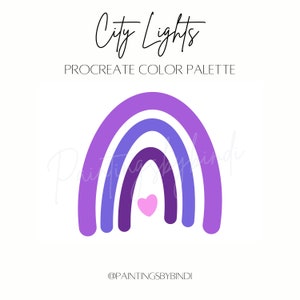 City Lights Procreate Color Palette | 30 Color Swatches | iPad ...