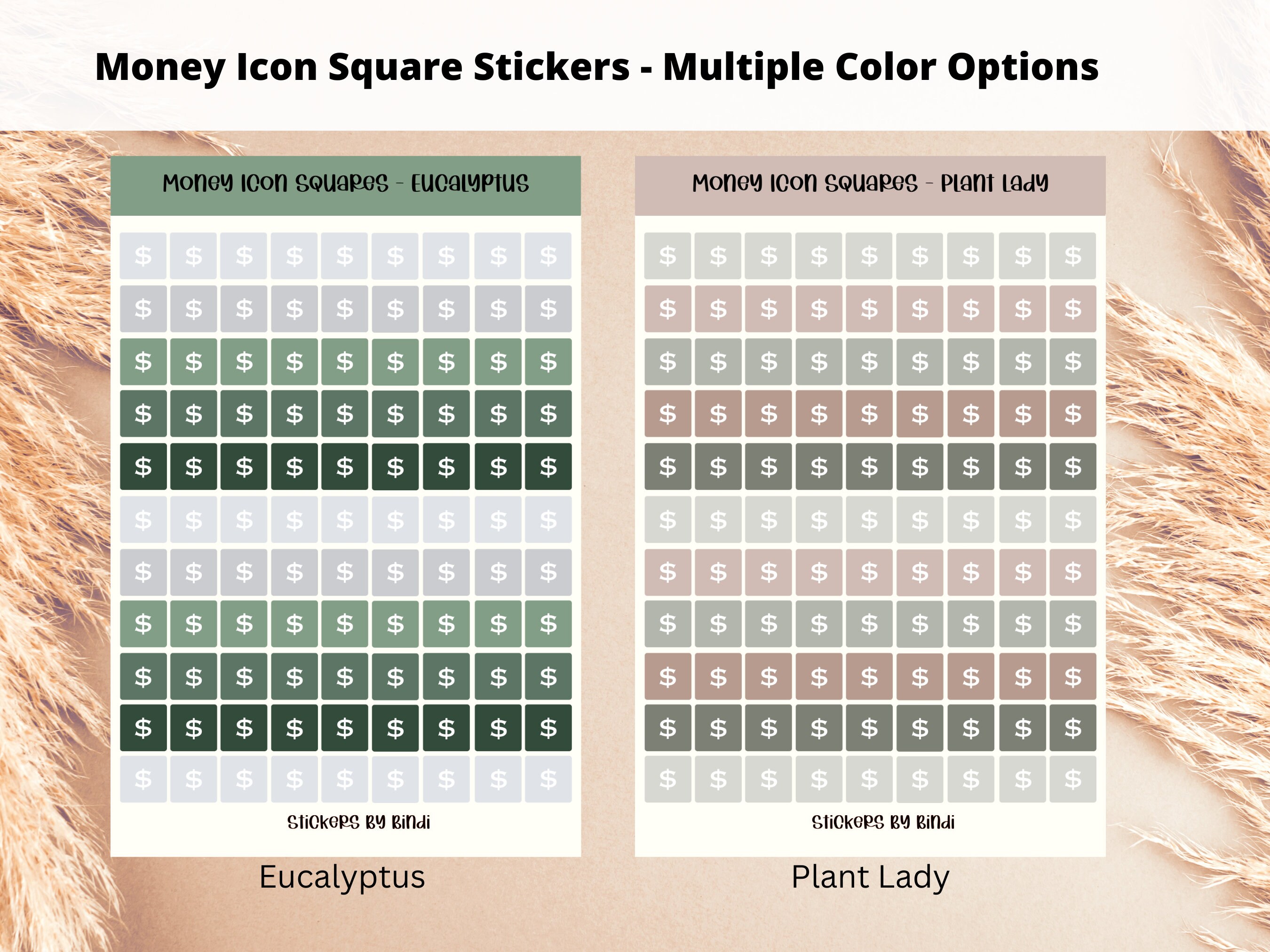 Money Icon Stickers Budget Stickers for Planners - Etsy