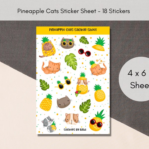 Pineapple Sticker - Etsy