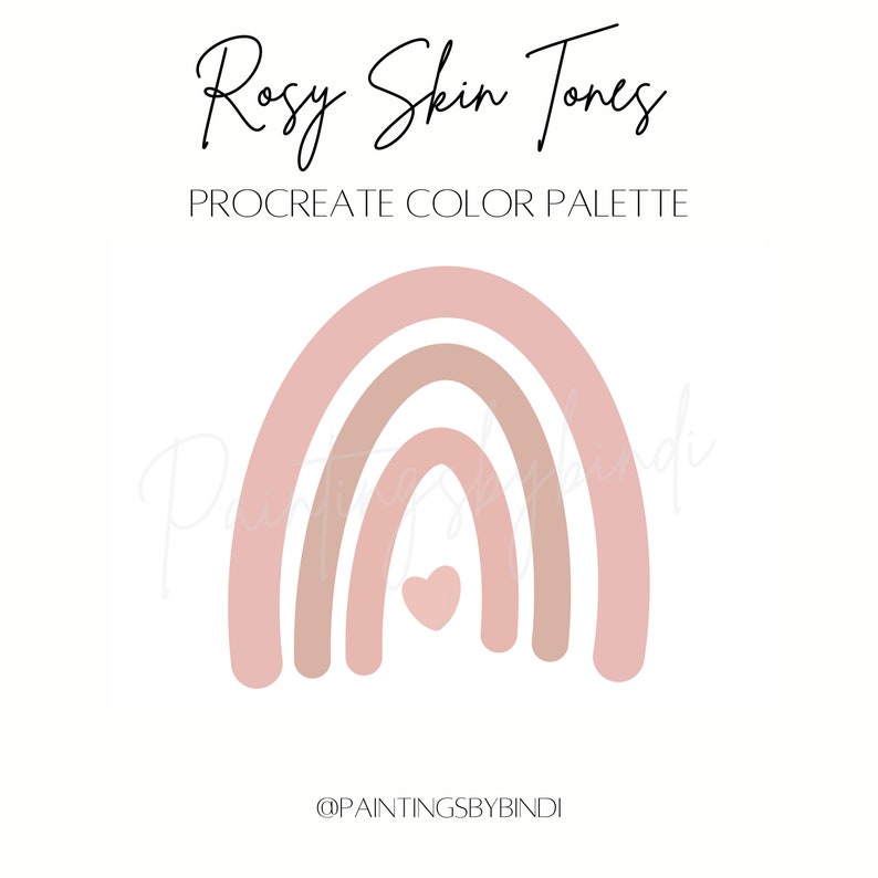 Rosy Skin Tones Procreate Color Palette 30 Color Swatches - Etsy